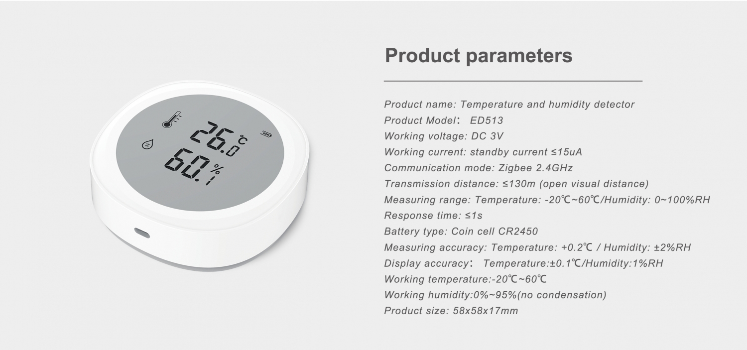 Zigbee Temperature Sensor ED513 - INNOPRO